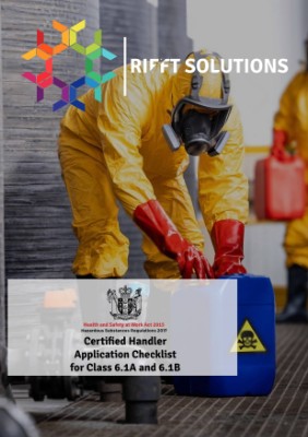 Certified Handler - Industrial Chemicals Application Checklist - Rifft Solutions