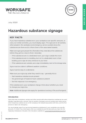 WorkSafe Guide on Hazardous Substance Signage Requirements - Rifft Solutions